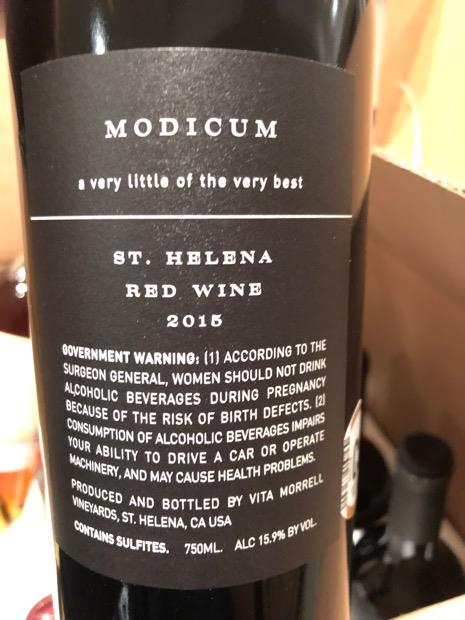 2015 Modicum Bordeaux Blend St. Helena, USA, California, Napa Valley ...