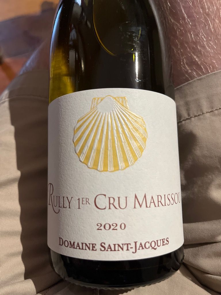 2020 Domaine Saint-Jacques Rully 1er Cru Marissou Blanc, France ...