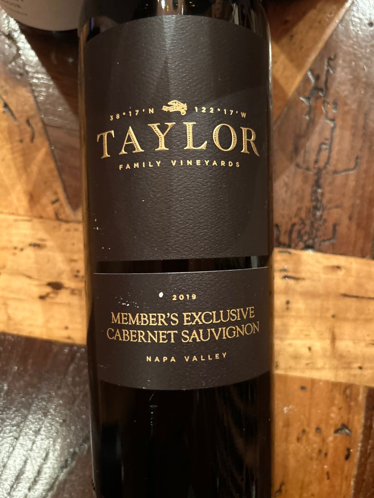 2019 Taylor Family Vineyards Cabernet Sauvignon Members Exclusive, USA ...
