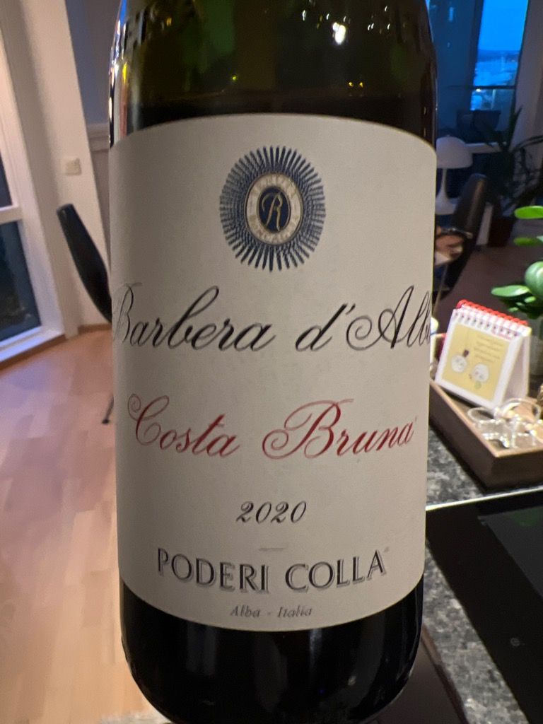 2020 Poderi Colla Barbera d'Alba Costa Bruna, Italy, Piedmont, Alba ...