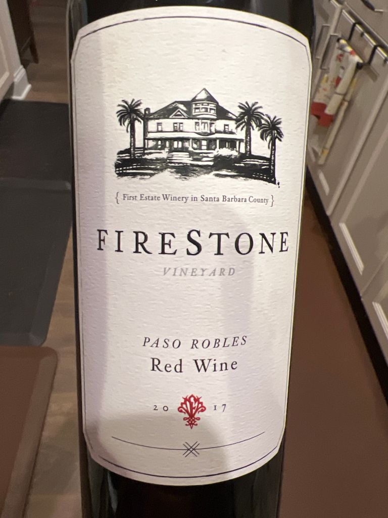 2017 Firestone Vineyard Red Wine, USA, California, Central Coast, Santa ...