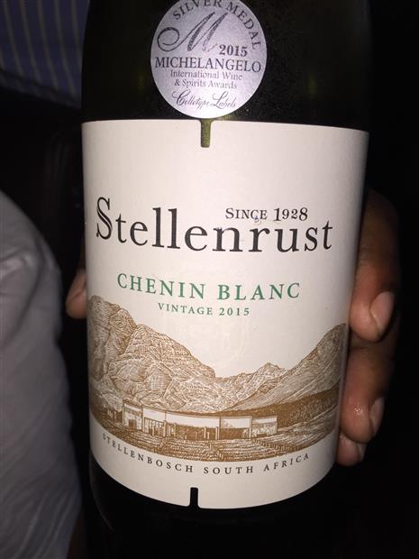 2015 Stellenrust Chenin Blanc, South Africa, Coastal Region ...