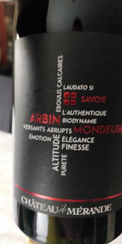 2021 Château de Merande Mondeuse Vin de Savoie Arbin, France, Savoie ...