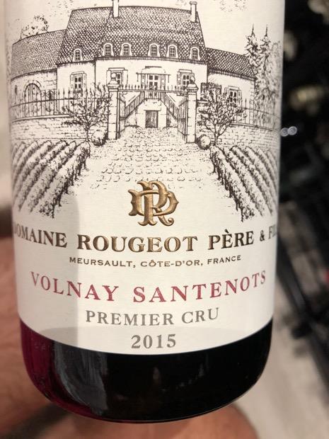 2020 Domaine Rougeot Volnay 1er Cru Santenots, France, Burgundy, Côte ...