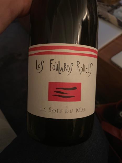 2015 Les Foulards Rouges La Soif du Mal, France, Vin de Table Français ...