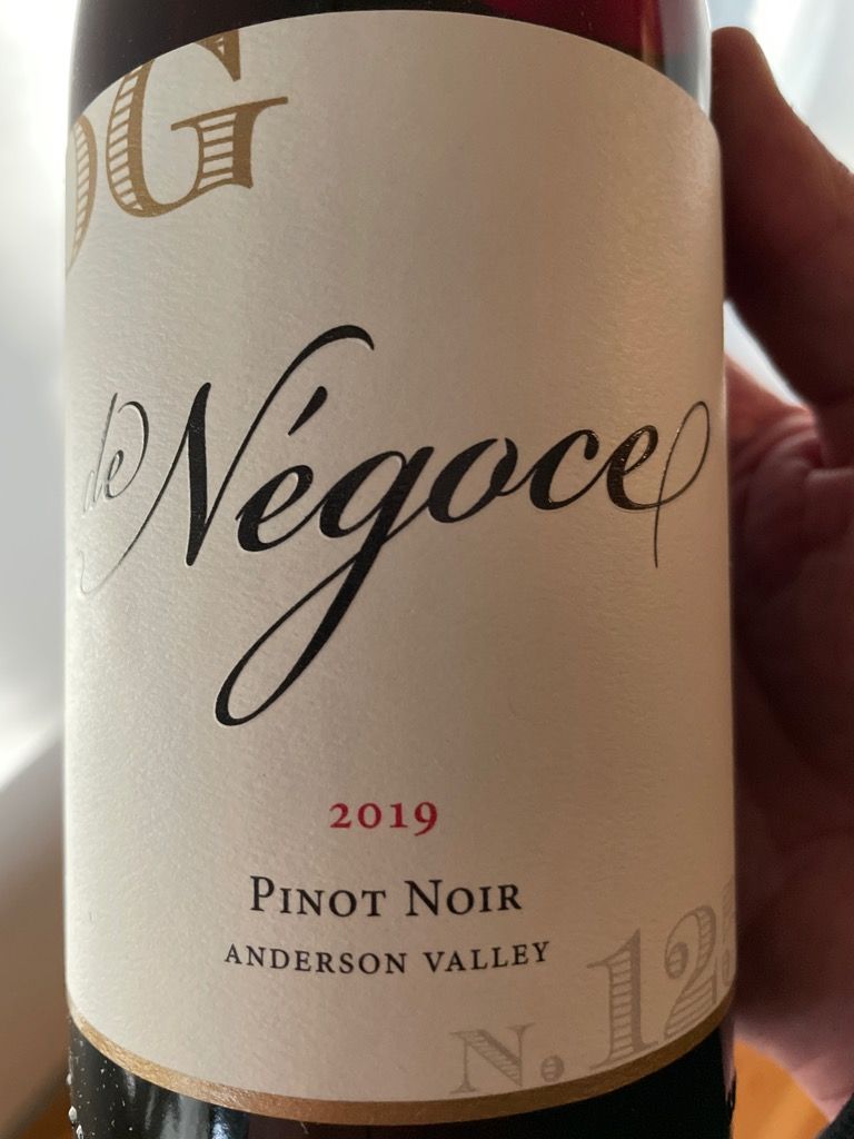 2019 de Négoce Pinot Noir OG N.125, USA, California, North Coast ...
