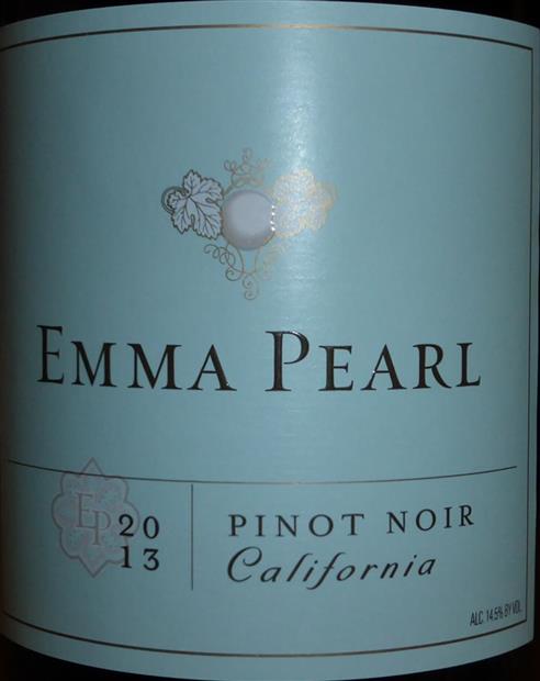 2013 Emma Pearl Pinot Noir, USA, California - CellarTracker
