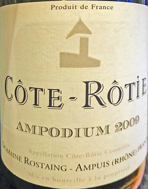 2009 Rene Rostaing Côte-Rôtie Cuvée Classique Ampodium, France, Rhône ...