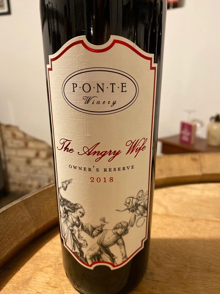 2017 Ponte Winery The Angry Wife Owner's Reserve, USA, California ...
