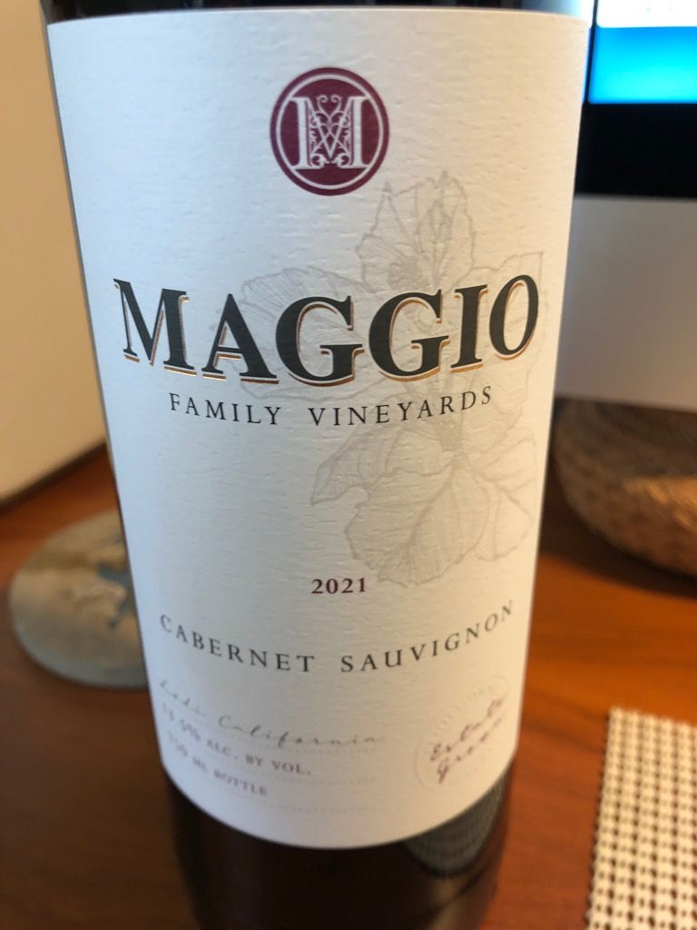 2021 Maggio Family Vineyards Cabernet Sauvignon, USA, California, Central Valley, Lodi ...