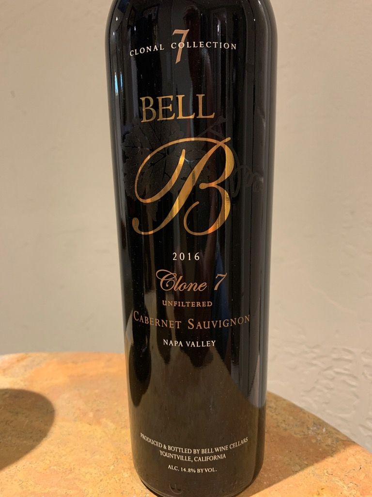 2017 Bell Wine Cellars Cabernet Sauvignon Clone 7, USA, California ...