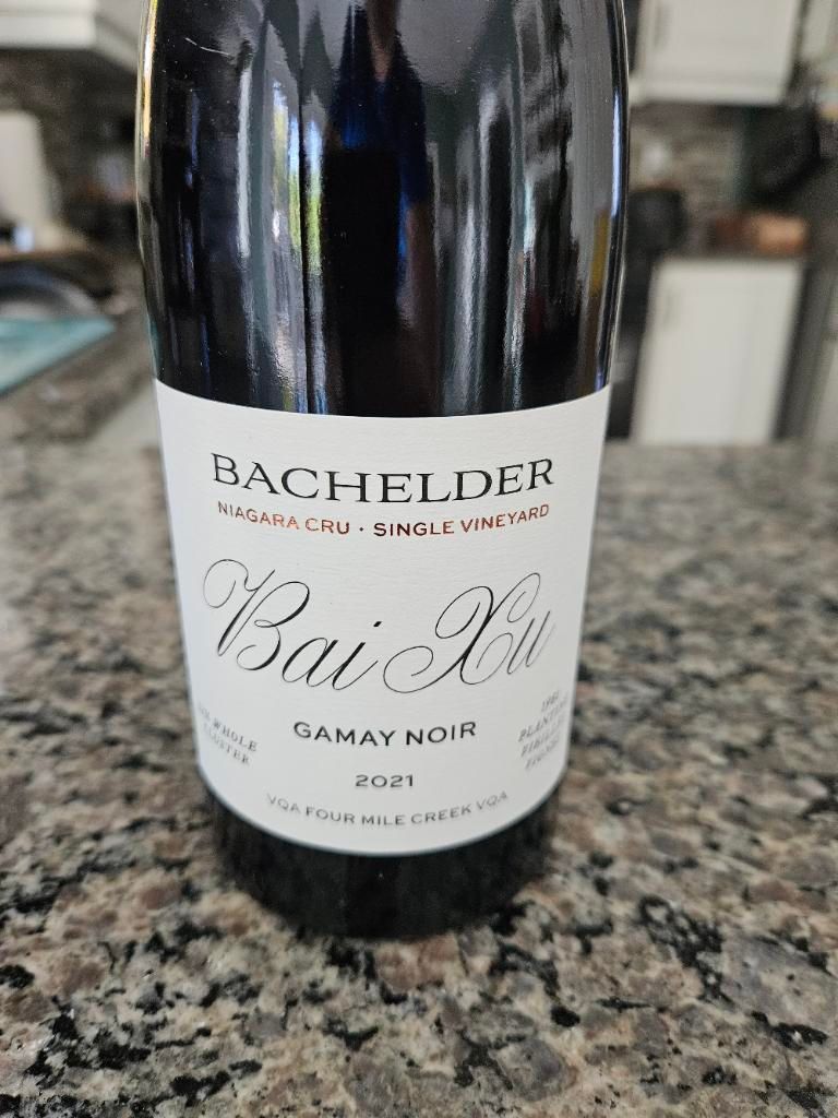 2021 Bachelder Gamay Noir 20% Whole Cluster Bai Xu Vineyard, Canada ...