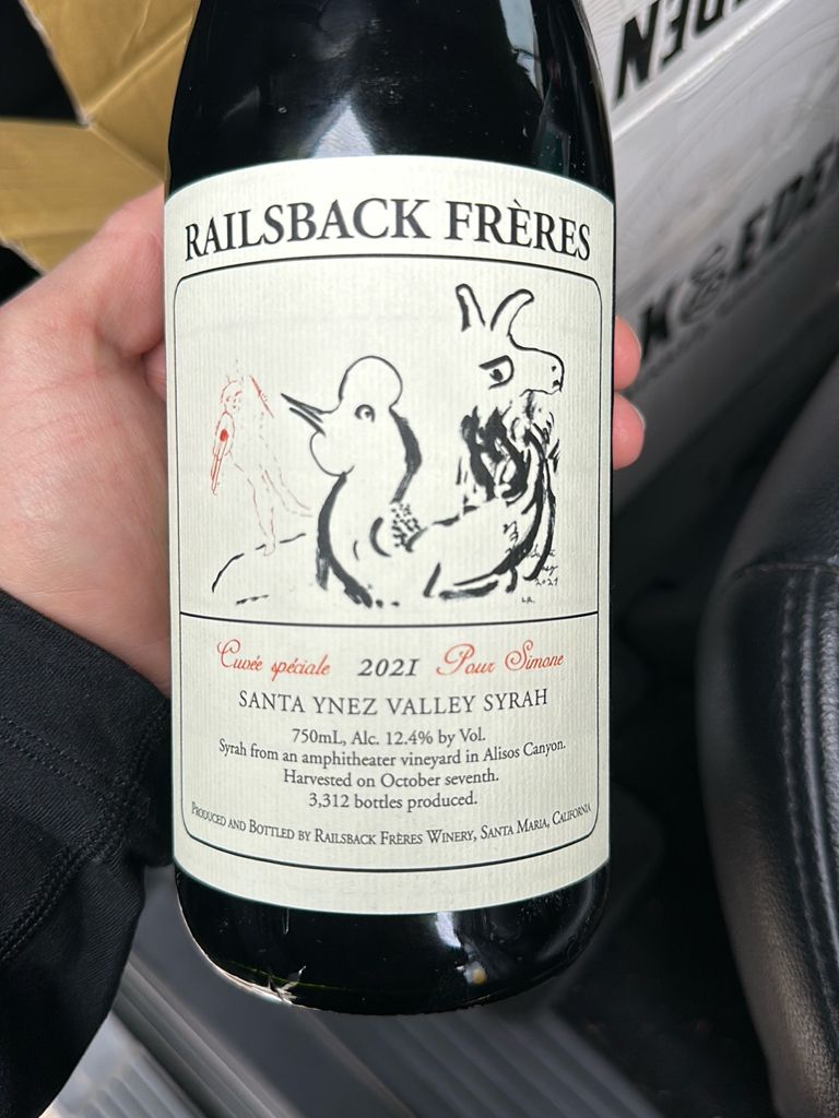2021 Railsback Frères Syrah Pour Simone, USA, California, Central Coast ...
