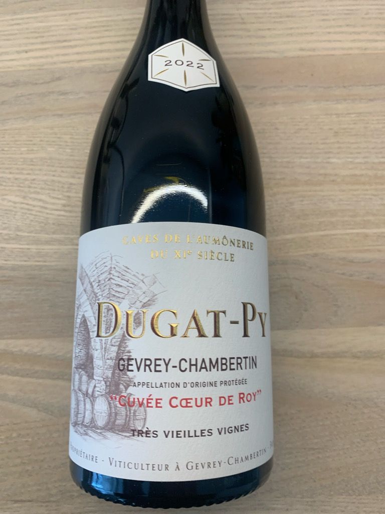 2022 Bernard Dugat-Py Gevrey-Chambertin Coeur de Roy Très Vieilles ...