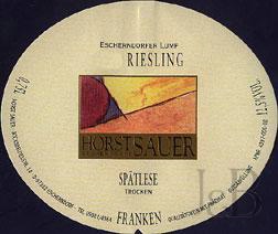 2023 Horst Sauer Escherndorfer Lump Riesling Spätlese trocken, Germany, Franken - CellarTracker