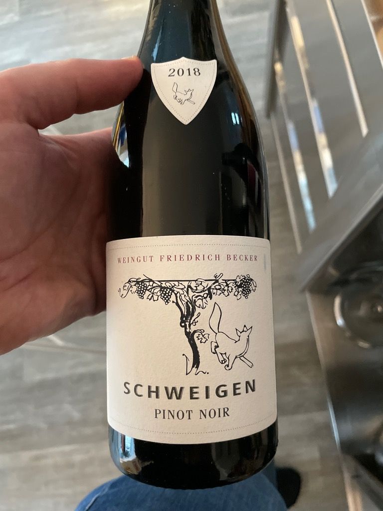 2018 Friedrich Becker Pinot Noir Schweigen, Germany, Pfalz - CellarTracker