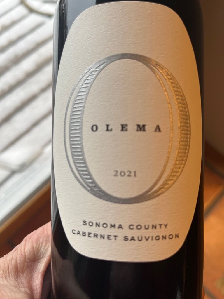 2021 Olema Cabernet Sauvignon, USA, California, Sonoma County ...