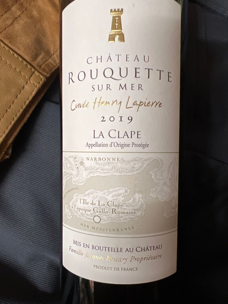 2019 Château Rouquette sur Mer Coteaux du Languedoc La Clape Cuvée ...