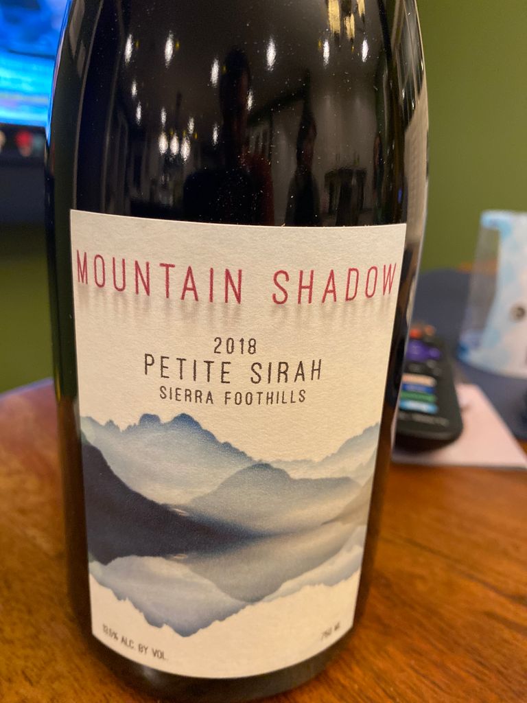 2018 Mountain Shadow Petite Sirah, USA, California, Sierra Foothills ...