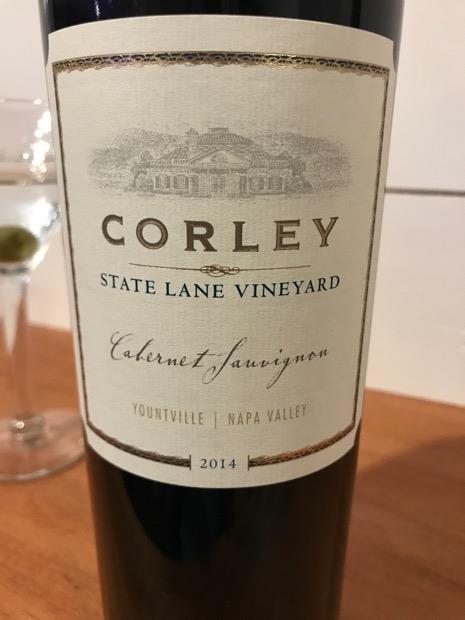 2014 Corley Family Cabernet Sauvignon State Lane Vineyard, USA ...