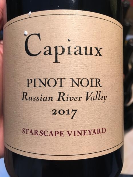 2017 Capiaux Cellars Pinot Noir Starscape, USA, California, Sonoma ...