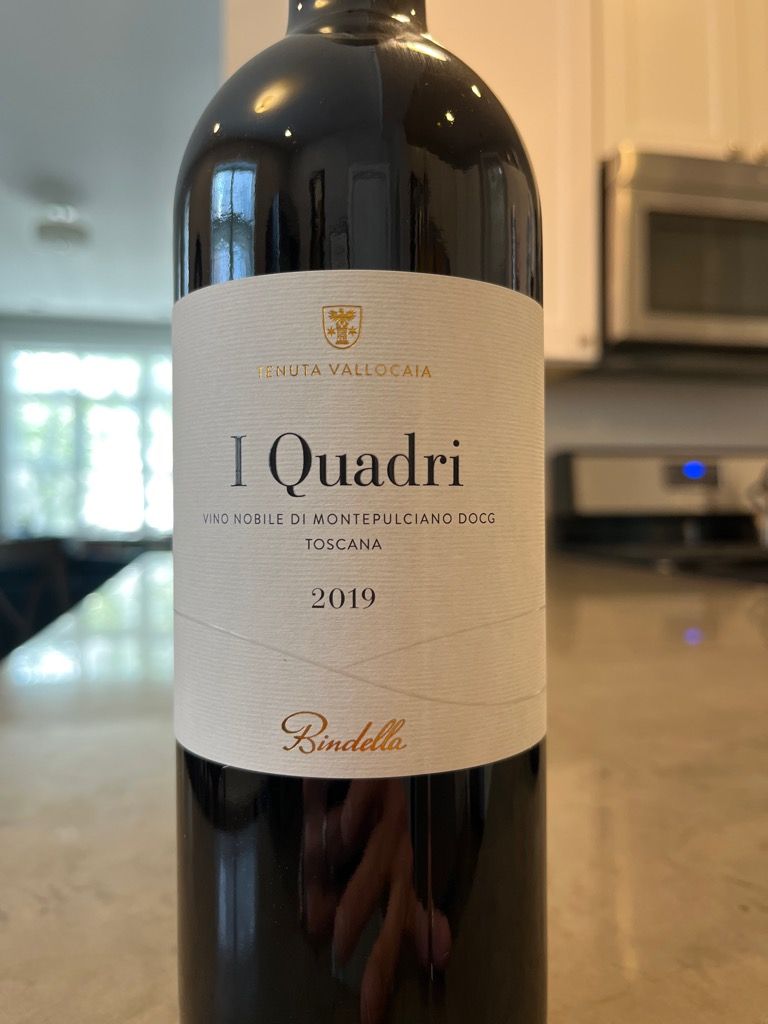 2019 Bindella (Tenuta Vallocaia) Vino Nobile di Montepulciano I Quadri ...