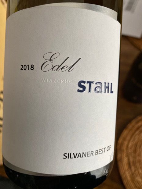 2019 Stahl Edel Best of Silvaner, Germany, Franken - CellarTracker