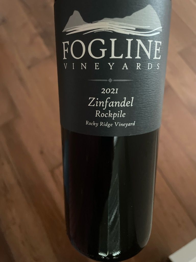 2022 Fogline Vineyards Zinfandel Rocky Ridge Vineyard, USA, California ...