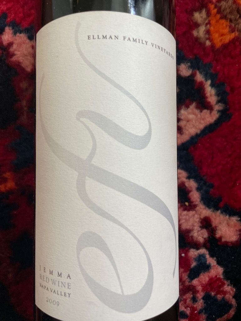 2009 Ellman Family Vineyards jemma, USA, California, Napa Valley ...