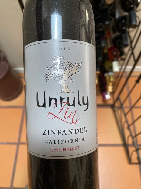 2016 Unruly Wine Cellars Zinfandel, USA, California - CellarTracker
