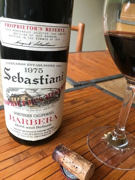 1969 Sebastiani Vineyards & Winery Barbera Proprietor's Reserve, USA ...