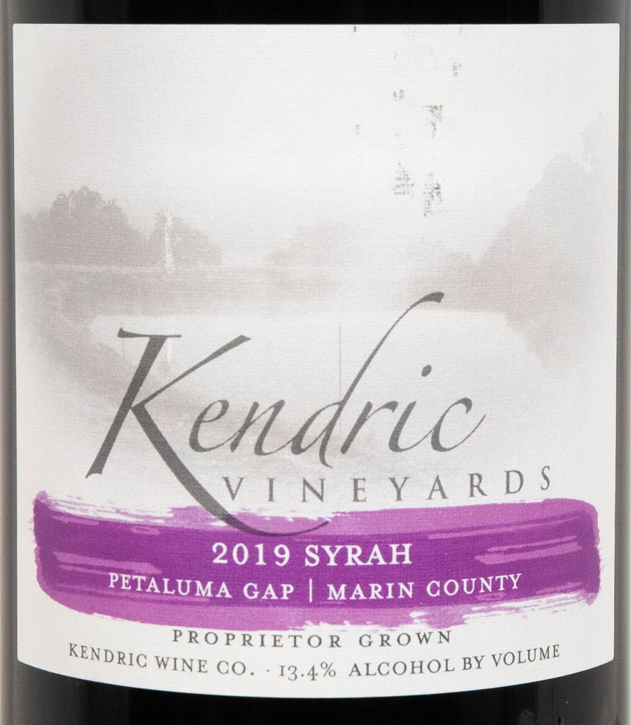 2020 Kendric Vineyards Syrah Petaluma Gap, USA, California, Sonoma ...