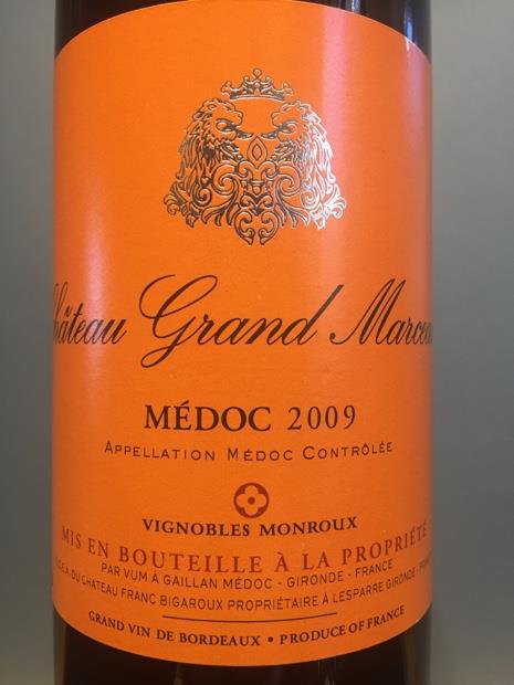 2009 Château Grand Marceaux, France, Bordeaux, Médoc - CellarTracker