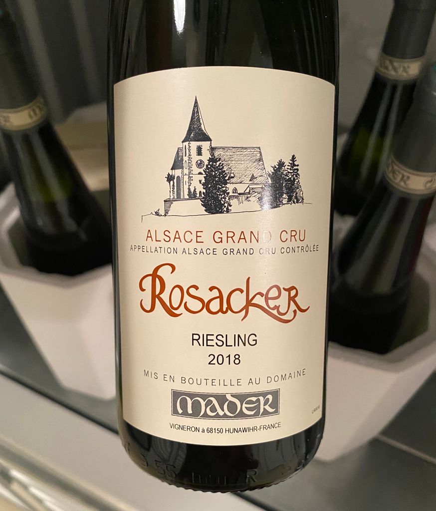 2018 Mader Riesling Rosacker, France, Alsace, Alsace Grand Cru ...