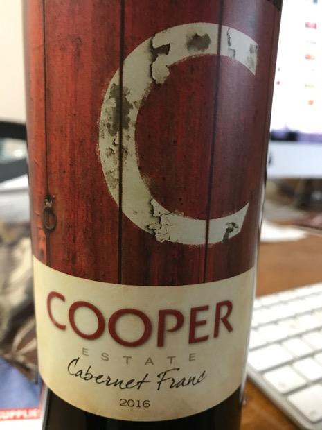 2016 Cooper Wine Company Cabernet Franc Estate, USA, Washington ...