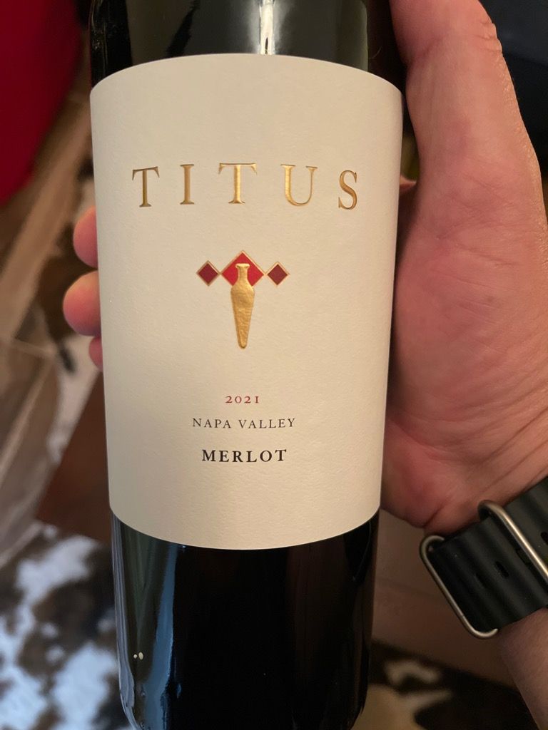 2021 Titus Merlot, USA, California, Napa Valley - CellarTracker