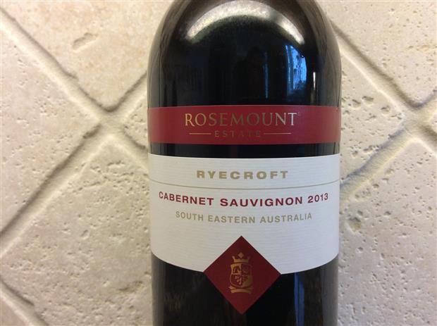 2013 Rosemount Estate Cabernet Sauvignon, Australia, South Eastern ...