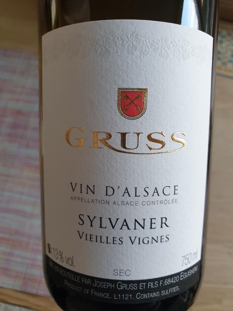 2021 Joseph Gruss & Fils Sylvaner Vieilles Vignes, France, Alsace ...