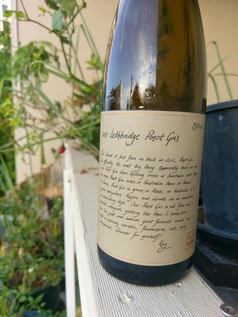 2016 Lethbridge Wines Pinot Gris, Australia, Victoria, Port Phillip ...