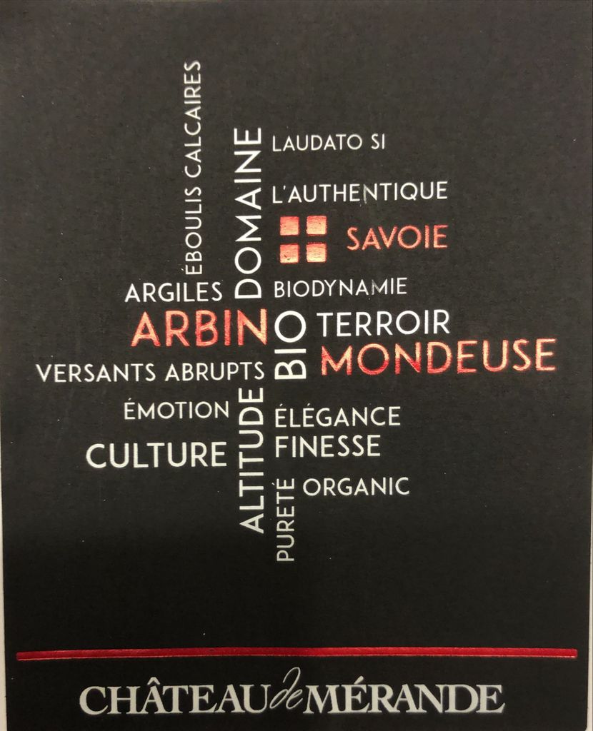 2019 Château de Merande Vin de Savoie Arbin Bio, France, Savoie, Vin de ...