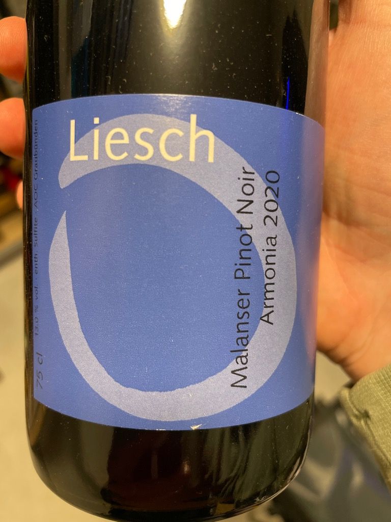 2020 Liesch Pinot Noir Armonía, Switzerland, Eastern Switzerland ...