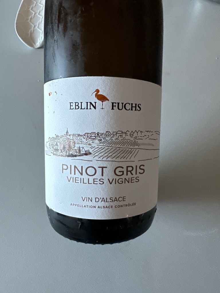 2022 Eblin-Fuchs Pinot Gris Cuvée des Seigneures, France, Alsace ...