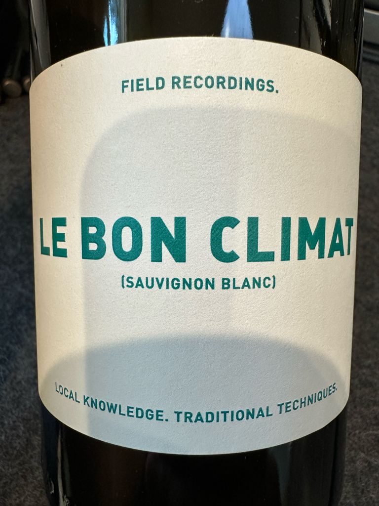 2024 Field Recordings Wine Sauvignon Blanc Le Bon Climat, USA ...
