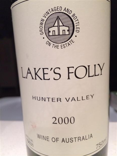 Community Tasting Notes - 2000 Lake's Folly Red Blend - CellarTracker