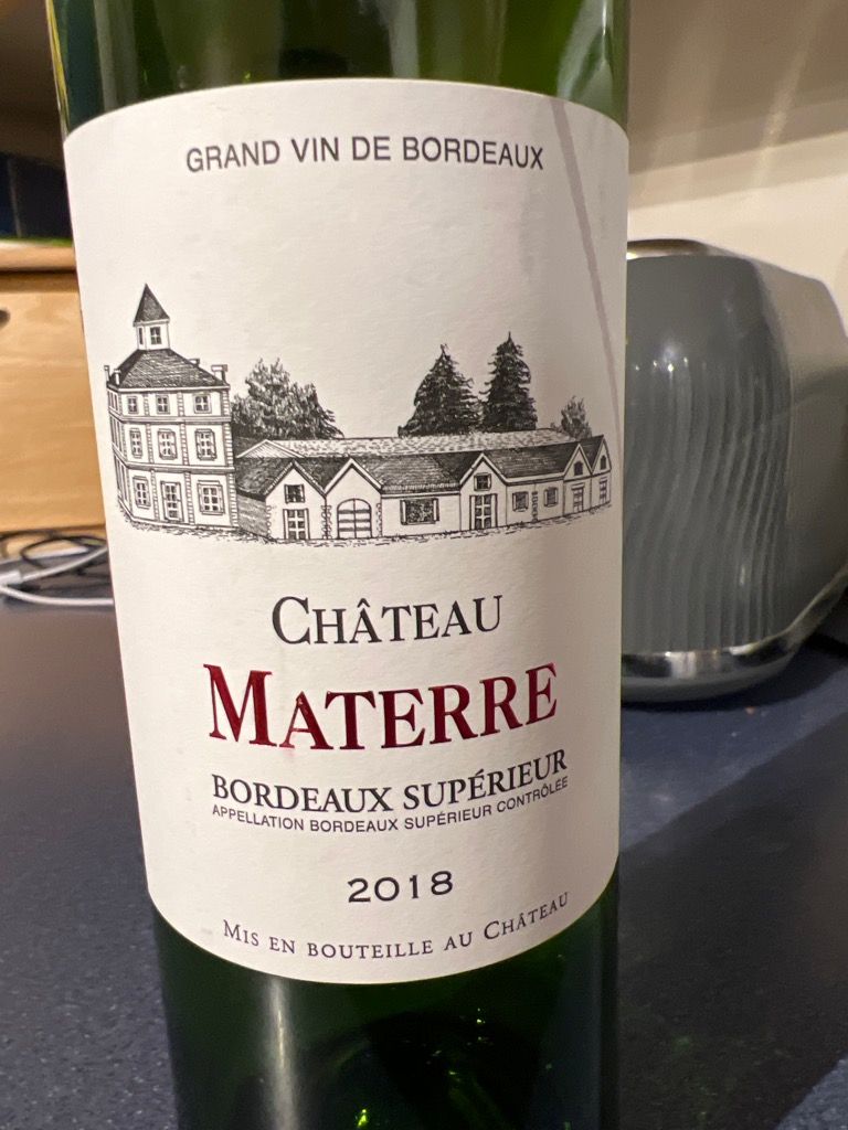 2018 Château Materre Bordeaux Supérieur, France, Bordeaux, Bordeaux Supérieur - CellarTracker