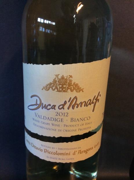 2012 Conte Ottavio Piccolomini d'Aragona Valdadige Duca d'Amalfi, Italy ...