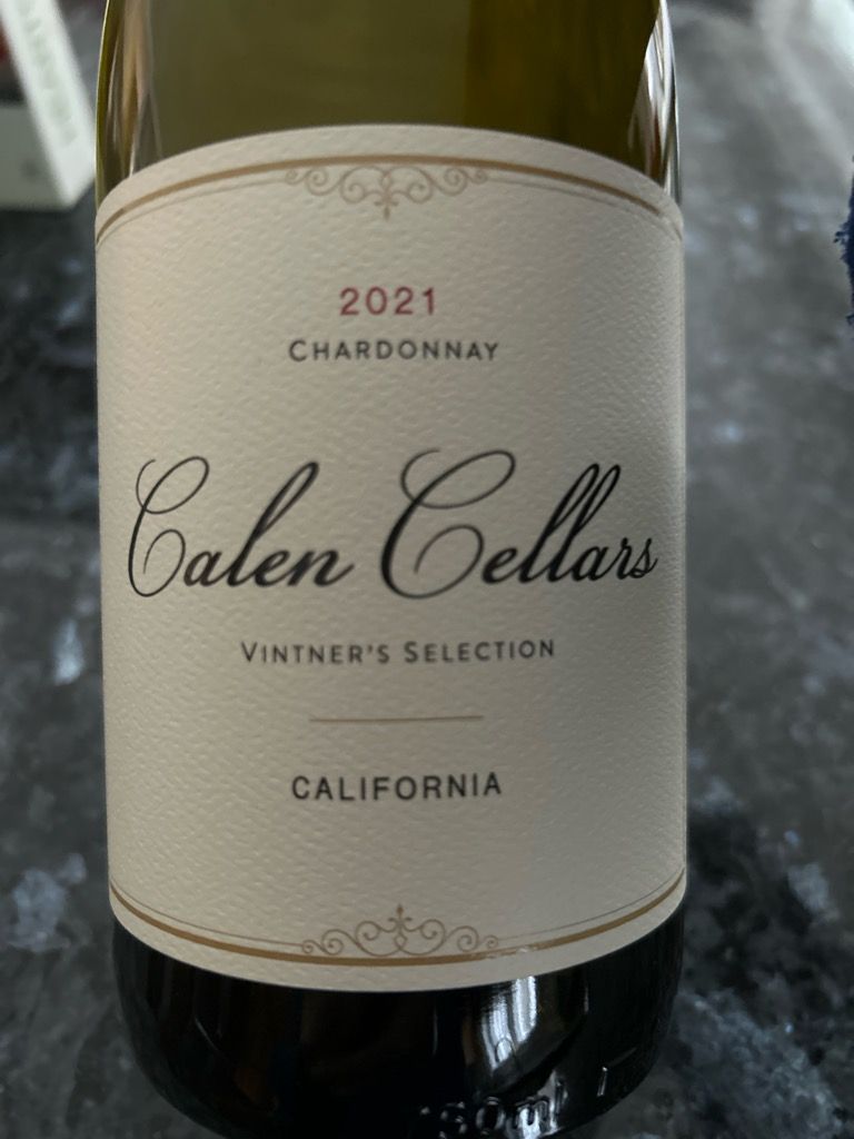 2021 Calen Cellars Chardonnay, USA, California - CellarTracker