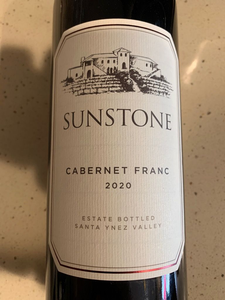 2020 Sunstone Vineyards and Winery Cabernet Franc Estate, USA ...