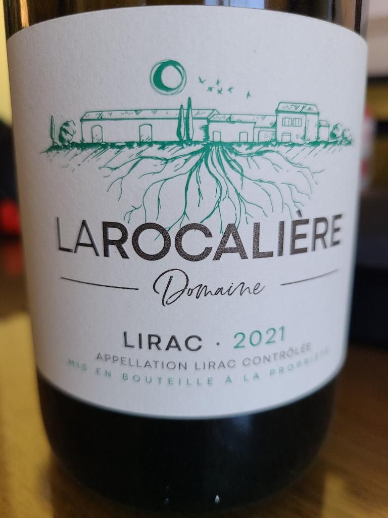 2023 Domaine la Rocalière Lirac Blanc, France, Rhône, Southern Rhône ...