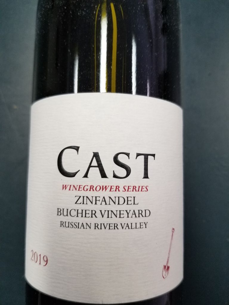 2019 Cast Wines Zinfandel Winegrower Series Bucher Vineyard, USA ...